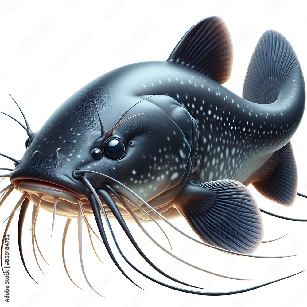 cartoon fish isolated on white,fish isolated on white photo-realistic ...