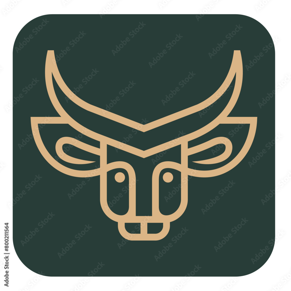 ÍCONE CARA DE BOI 1 Stock Vector | Adobe Stock
