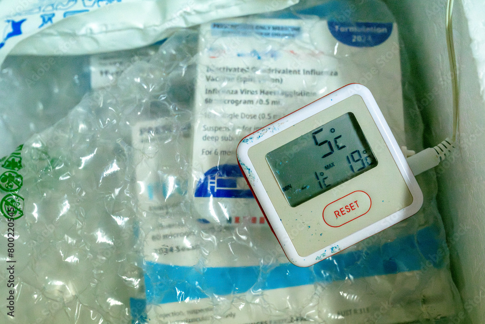 vaccine cold chain management, vaccination immunisation immunization, general practice GP ...