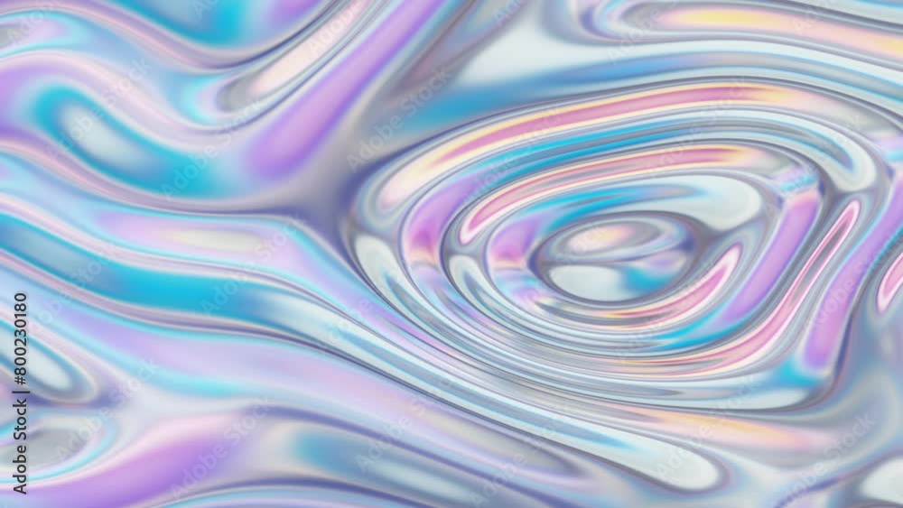 Abstract fluid texture of swirling liquid chrome metal waves with ...