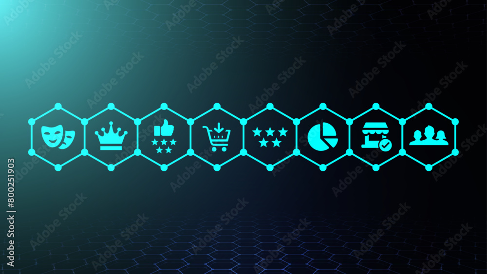 NPS , net promoter score concept icons, nps, business, score, promoter ...