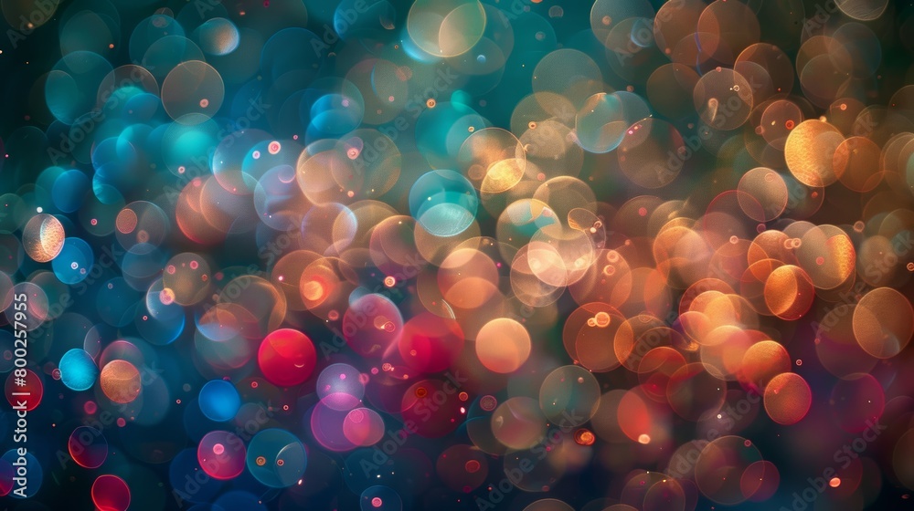 Bright and colorful bokeh effect with blurred circles of light Stock ...