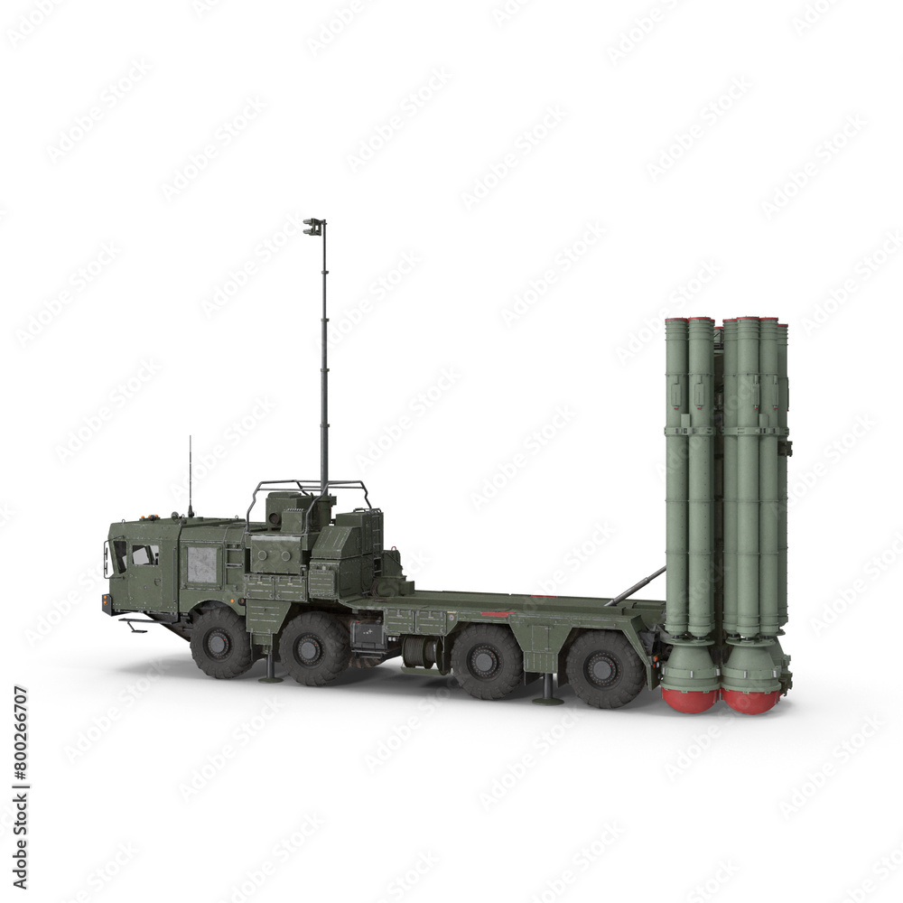 Realistic 3D Isometric S300, S400 missile system. Long range surface to ...