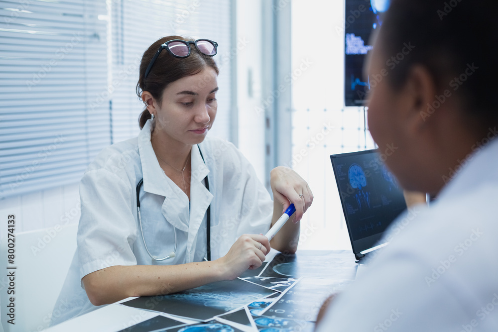 Female medical student study in class room. medical students studying ...