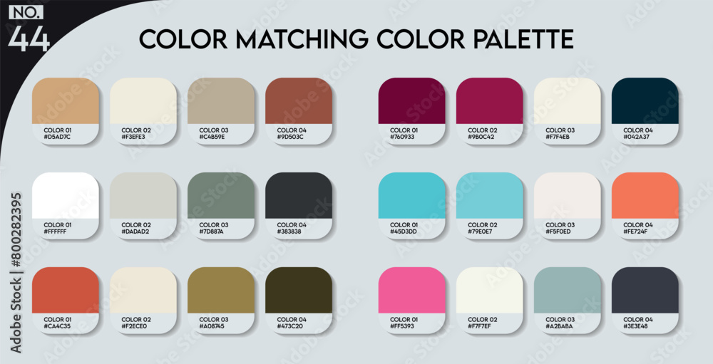 Color matching color palette - 44, Fashion Trend Color guide palette ...
