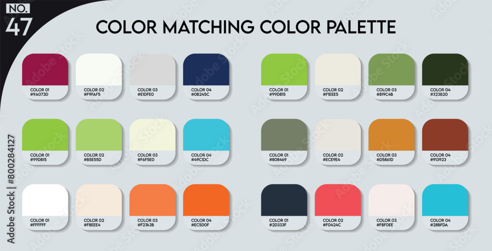 Color matching color palette - 47, Fashion Trend Color guide palette ...