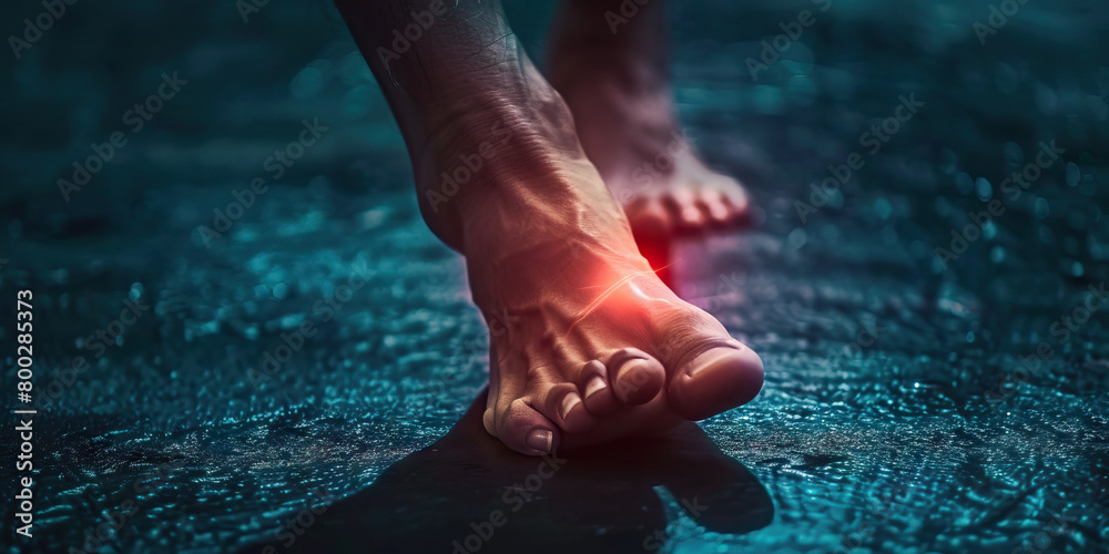 Metatarsal Fracture: The Foot Pain and Swelling - A person holding ...