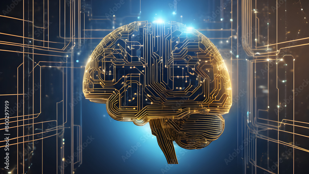 Machine learning concept background, futuristic concept wallpaper ...