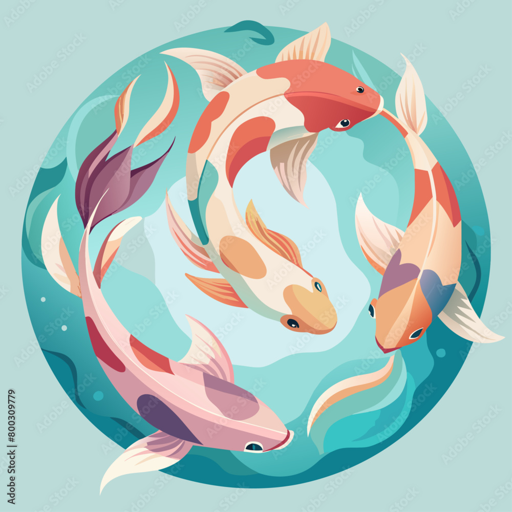 Group of neon tetra fish, glinting under studio lighting, acrylic ...