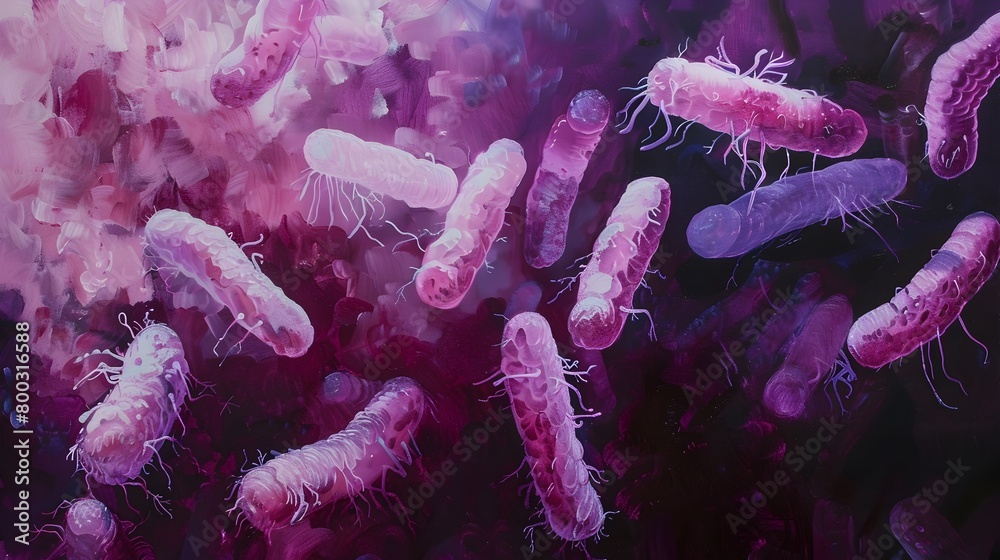 Captivating Microscopic Depiction of Diverse E Coli Cells in Vibrant ...