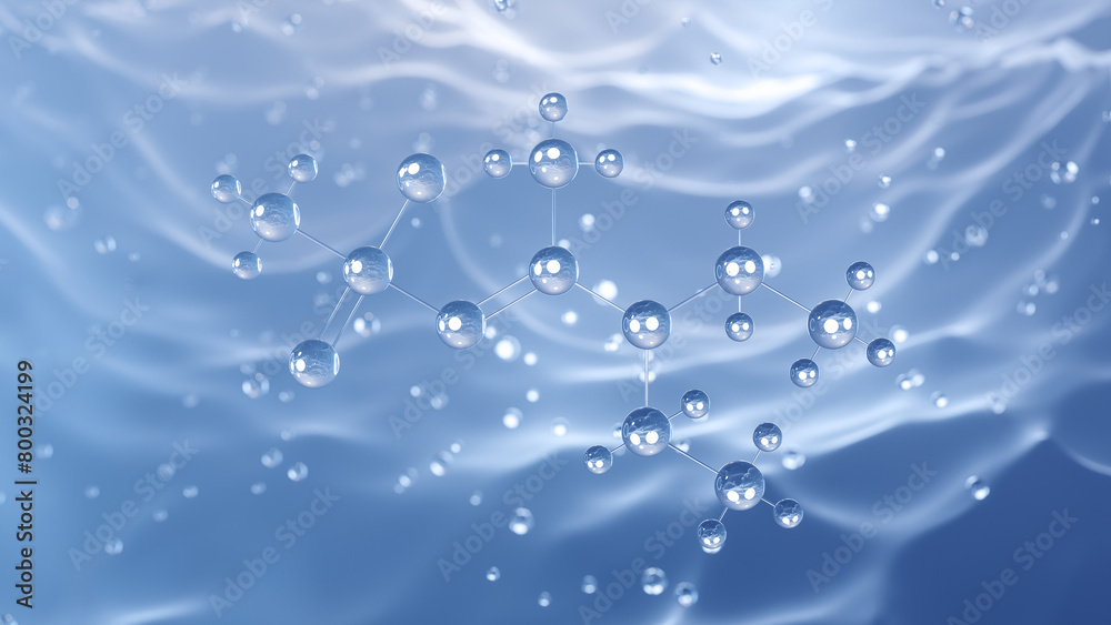 a-230 molecular structure, 3d model molecule, novichok a-230 ...