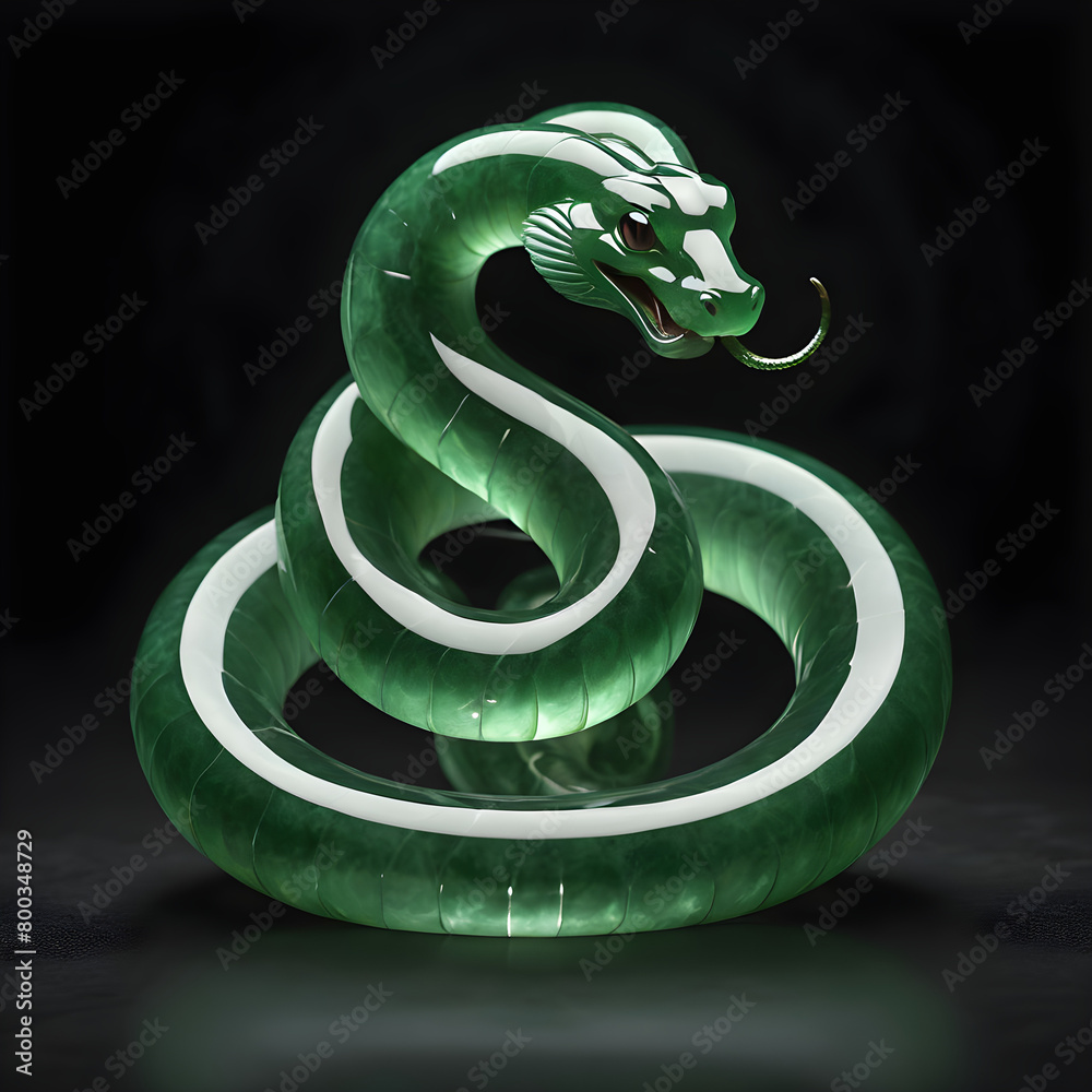 Jade Snake Statue | 12 Zodiac animals in China & Vietnam Stock ...