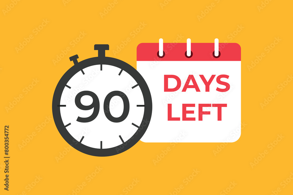 90 days to go countdown template. 90 day Countdown left days banner ...