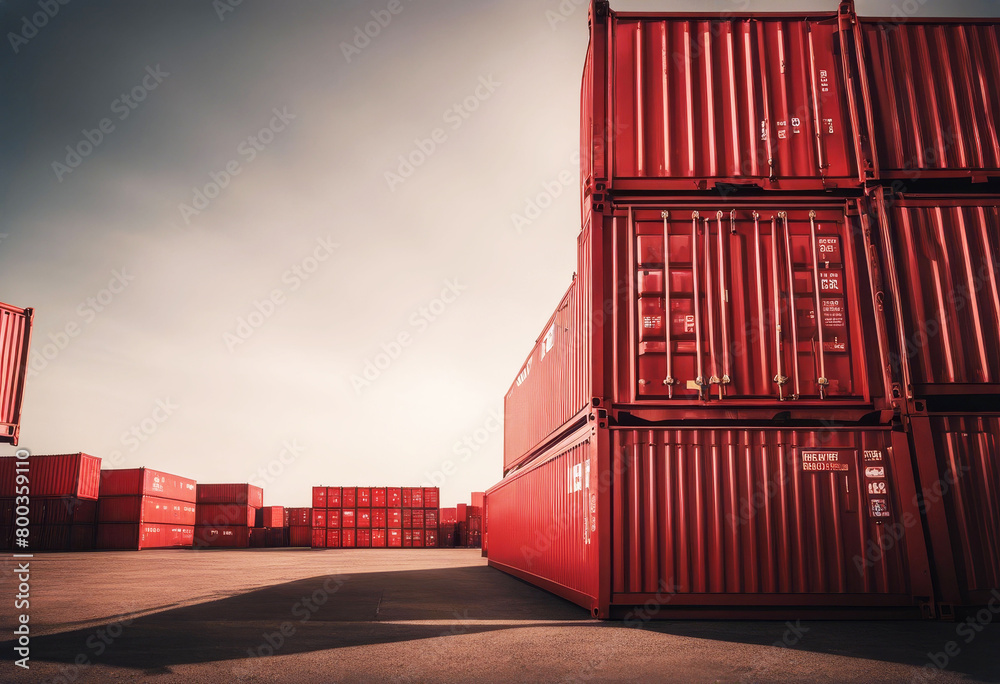 'red container color package moving box cardboard transportation ...