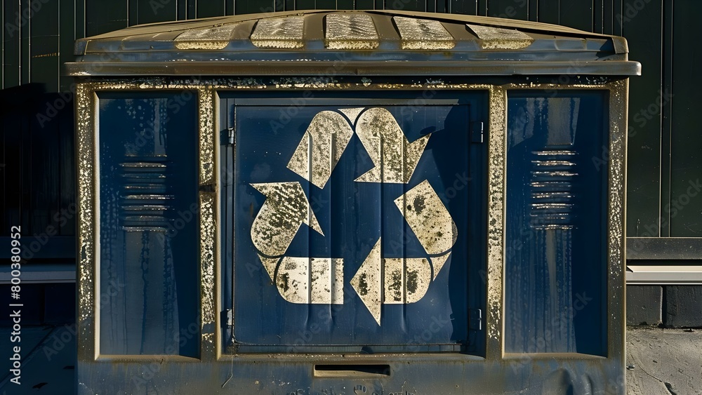 Bins for sorting waste promote recycling and ecological awareness in ...