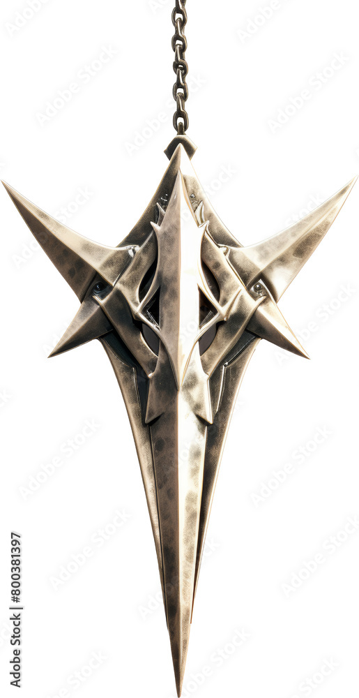 fantasy kunai blade isolated on white or transparent background ...