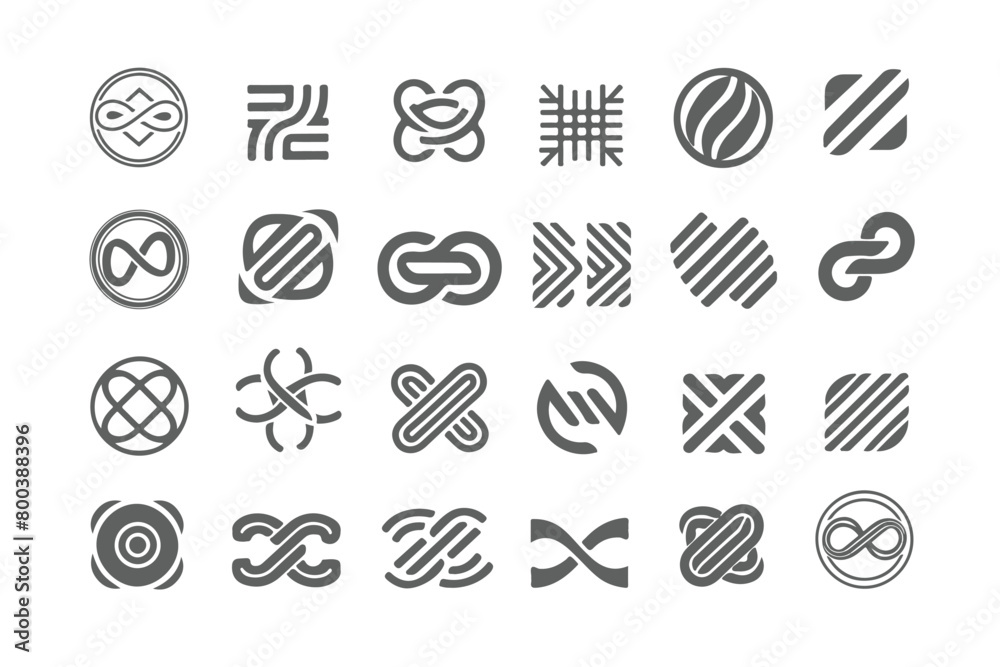 Unique and professional Set of infinity symbols set. Infinity symbol ...