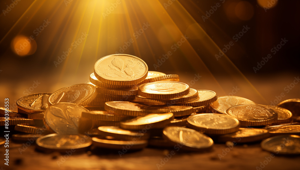 Pile of fantasy coins pros and cons of digital currencies lot of gold ...