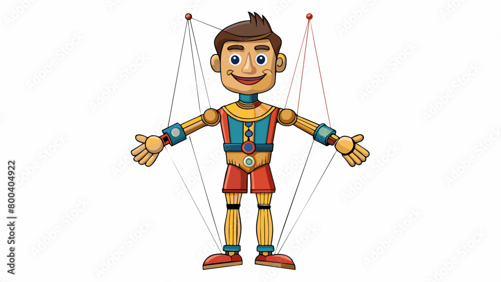 A marionette is an ornate puppet made of carved wood and fabric with ...