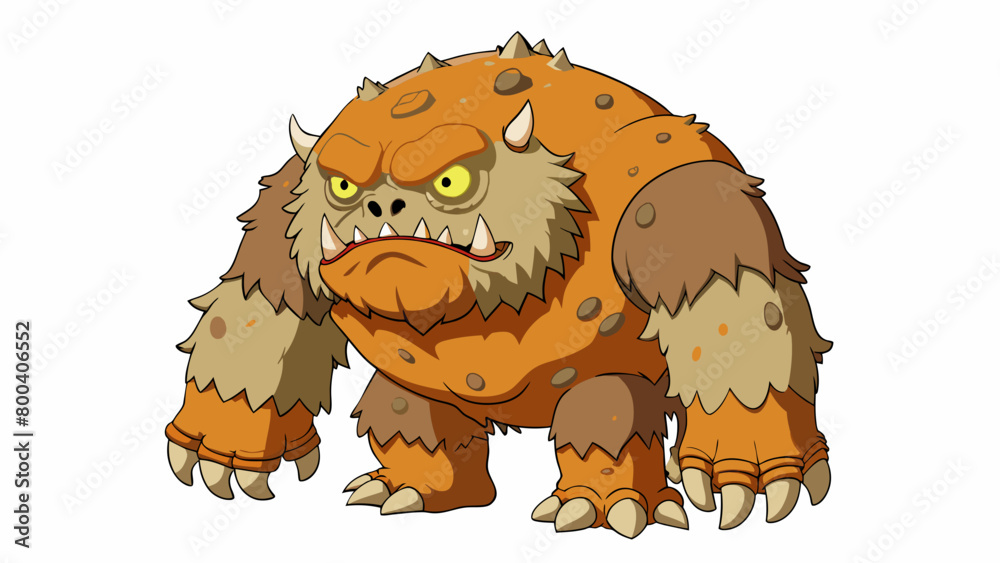 A towering beast loomed in front of me its body covered in dirt and ...