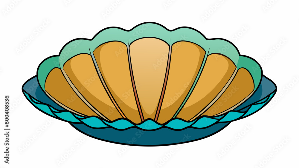 This scallop has a distinctive shell with strikingly sharp ridges ...