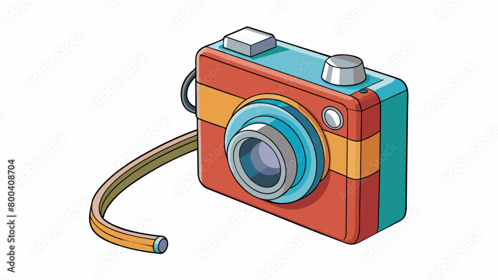 With a sleek metallic body this toy camera looks like a miniature ...