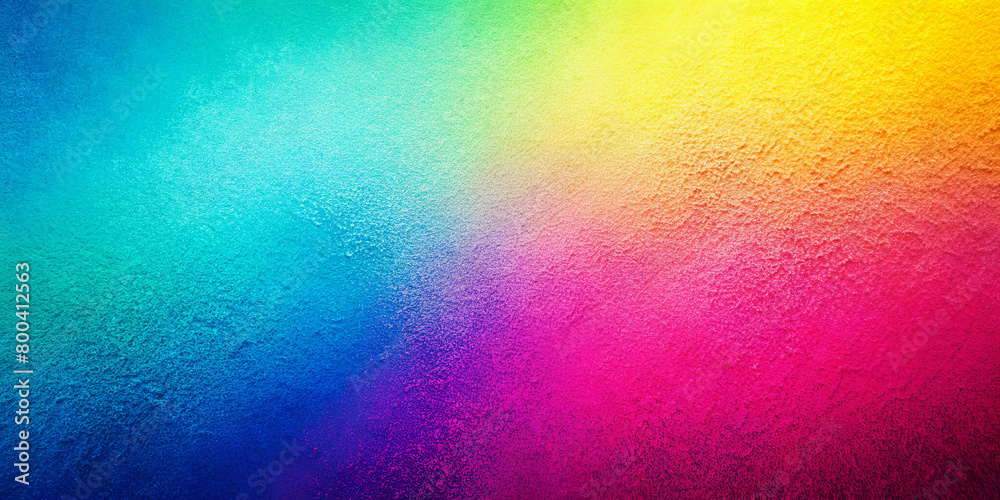 Vibrant colour spectrum blends smoothly from one colour to another ...