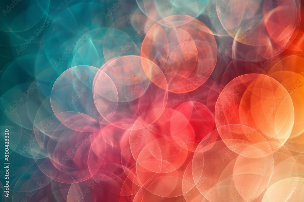 A series of overlapping, translucent circles in a spectrum of skin ...