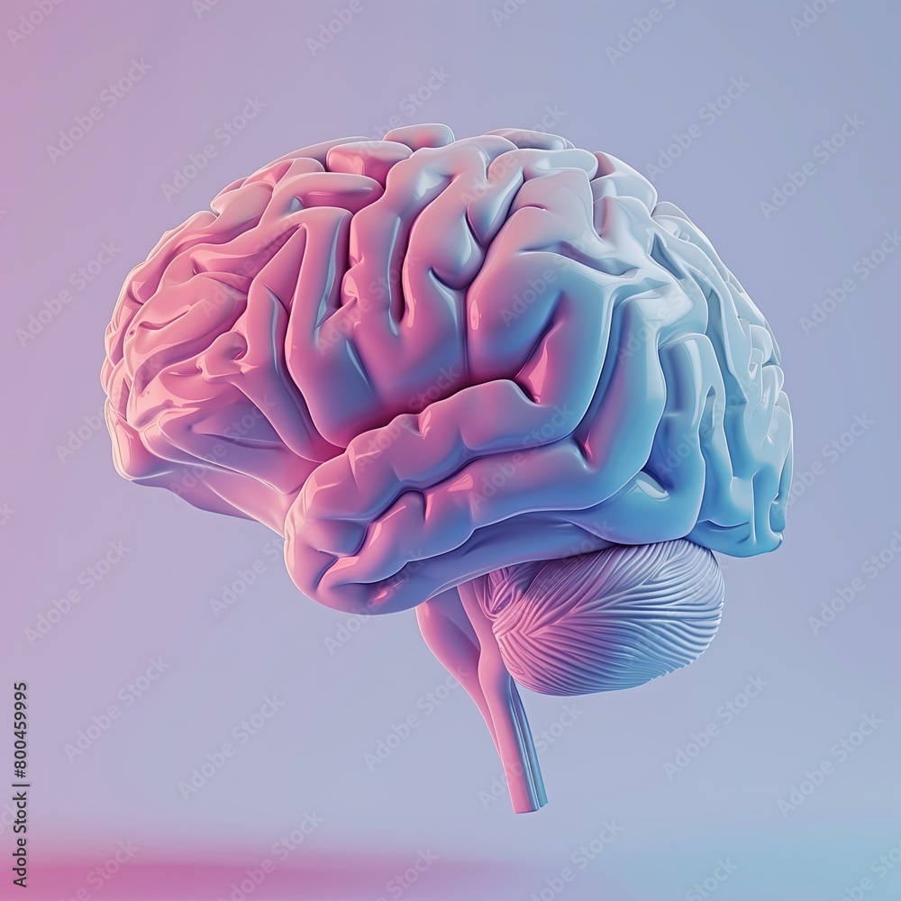Human brain anatomy concept. Cerebral intelligence, wisdom symbol ...