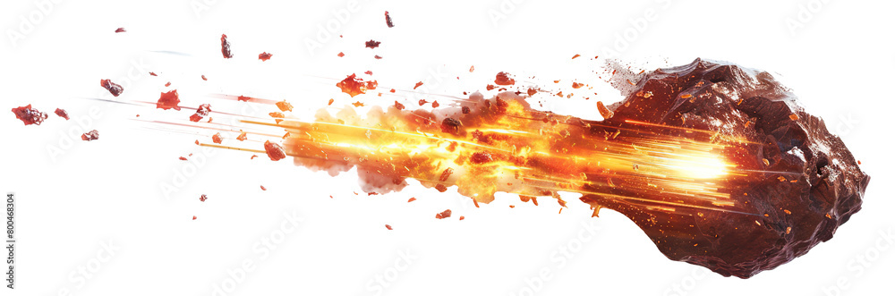 Flying meteor cut out Stock Photo | Adobe Stock