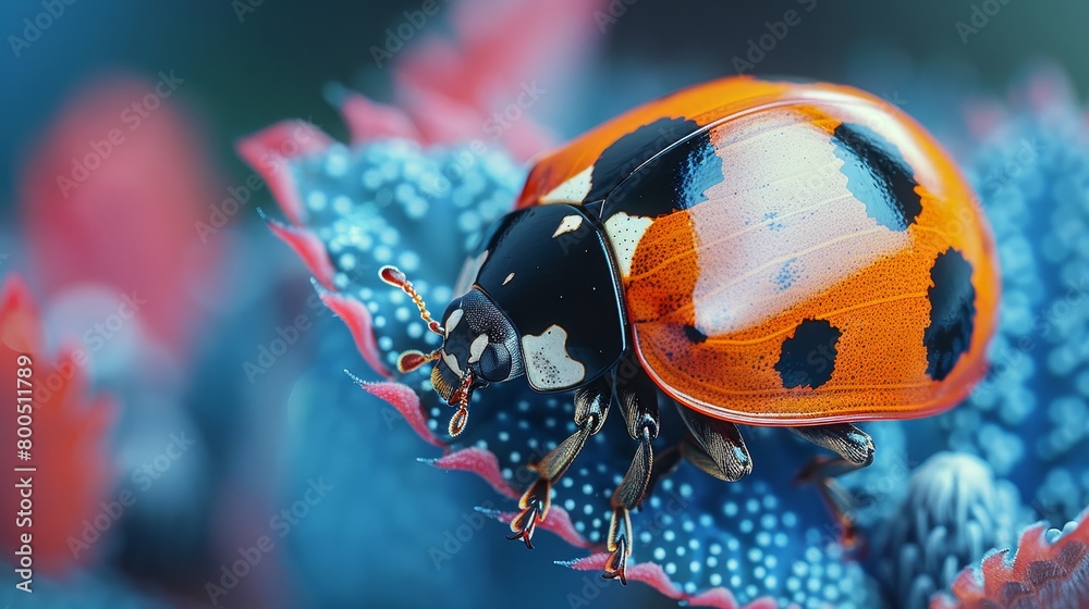 Ladybug Details Zoom in on the vibrant colors and spots of ladybugs ...