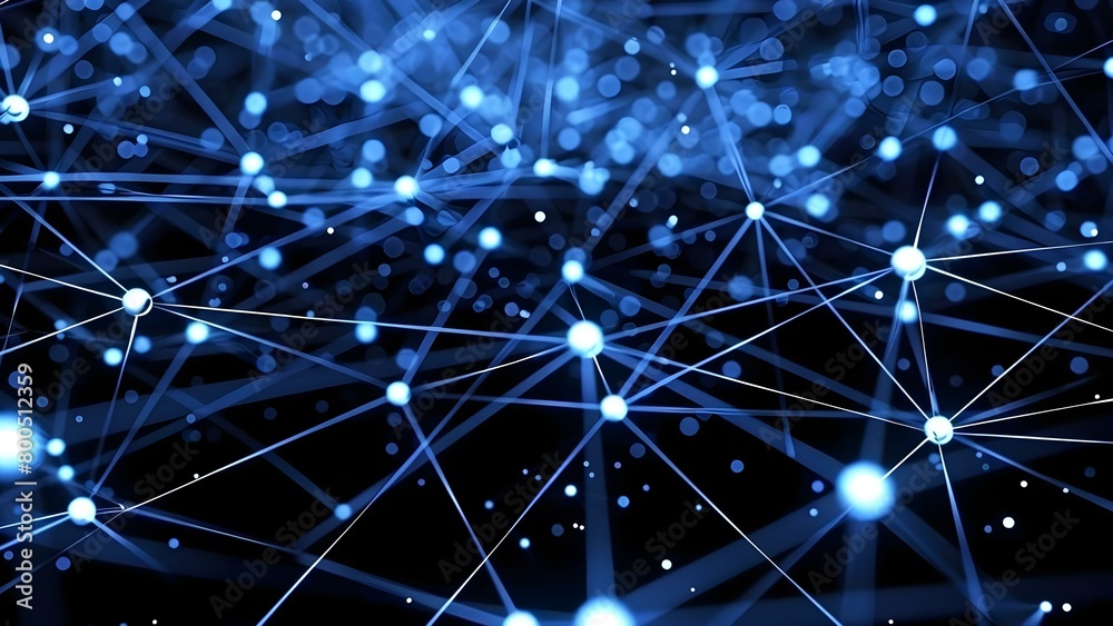 Quantum Computing System and Global Data Connections: An Abstract Grid Background. Concept ...