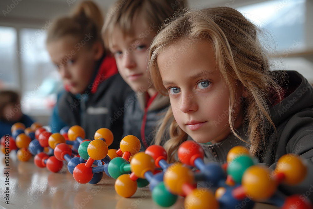 Bonding Models: Students construct models of molecular bonds using ball ...