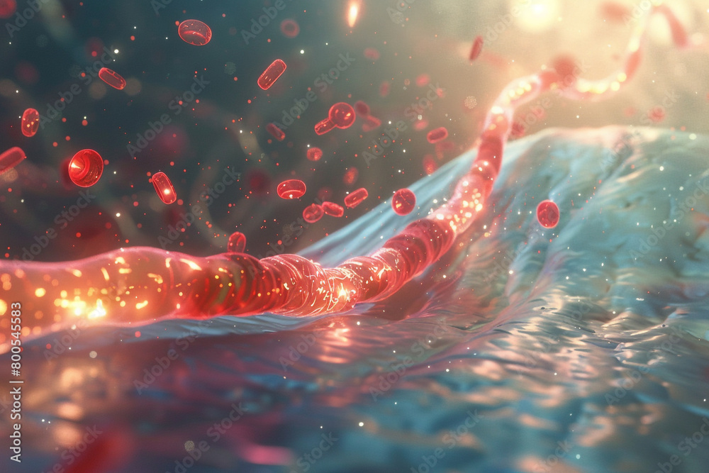 3D animated visualization of the flushing effect of HDL cholesterol on ...