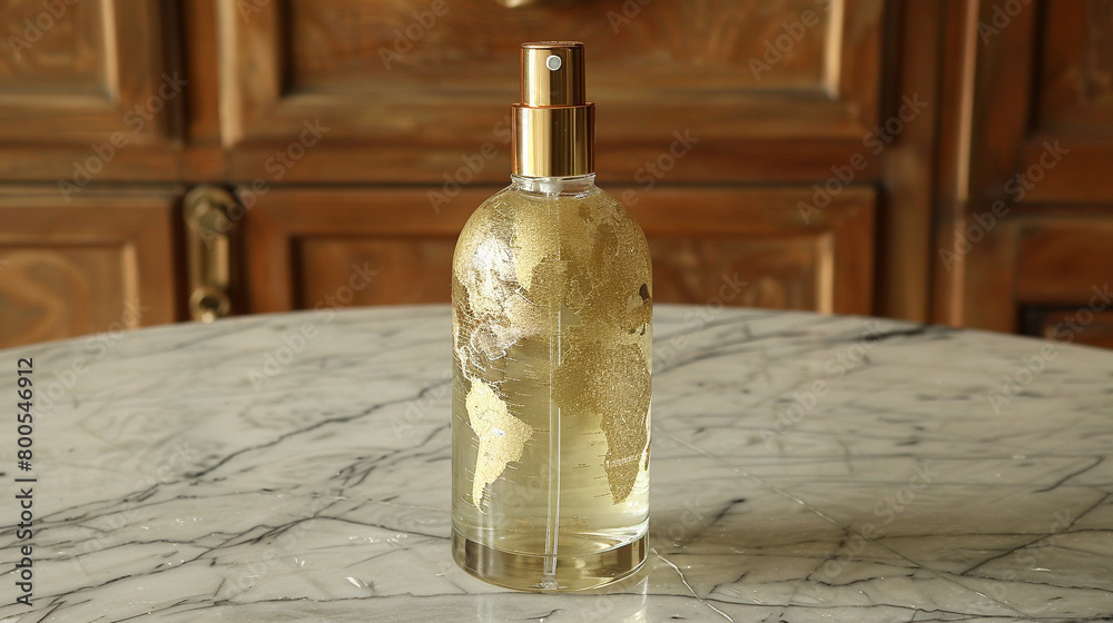 Men's perfume glass spare bottle without cap, good lighting, plain ...