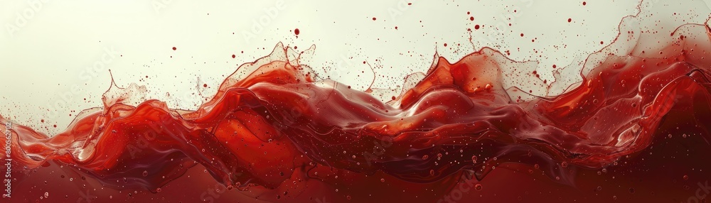 Experience the lively movement of vibrant red and white blood cells in ...