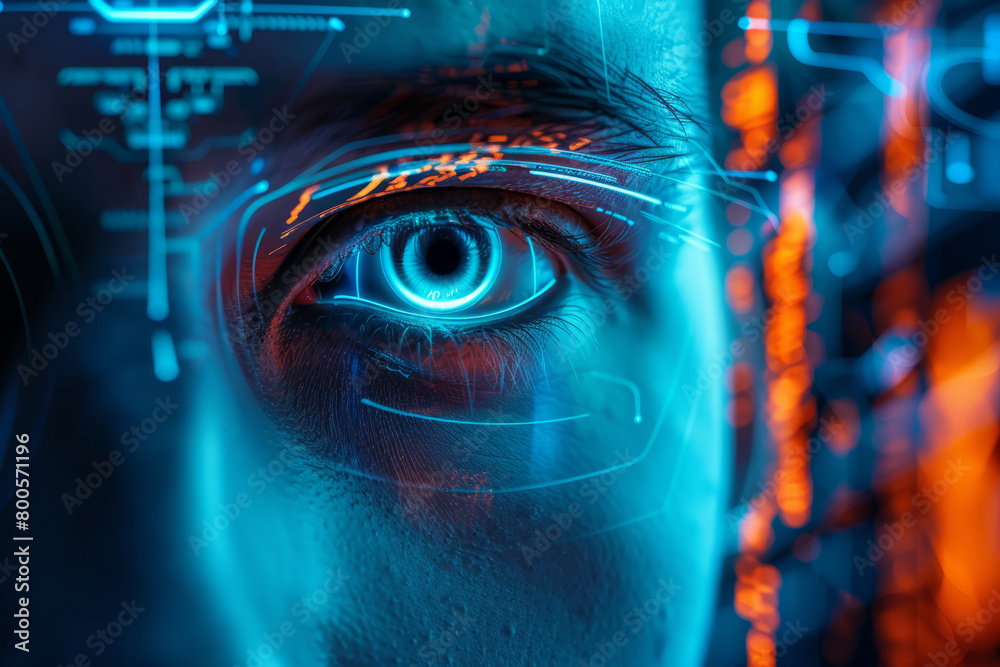 Face Biometric Recognition System Identify User Biometric Security 0548