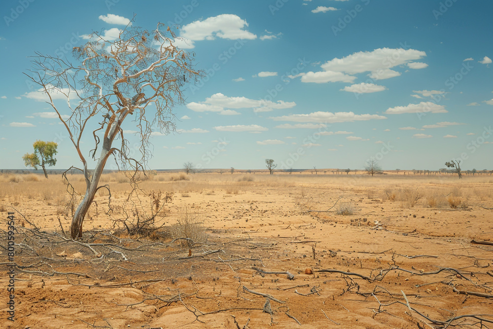 A visual testament to climate change capturing the essence of drought ...