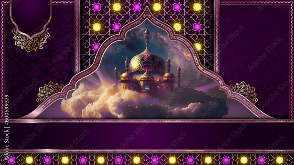 animated islamic background , muslim mosque , islamic video wallpaper ...
