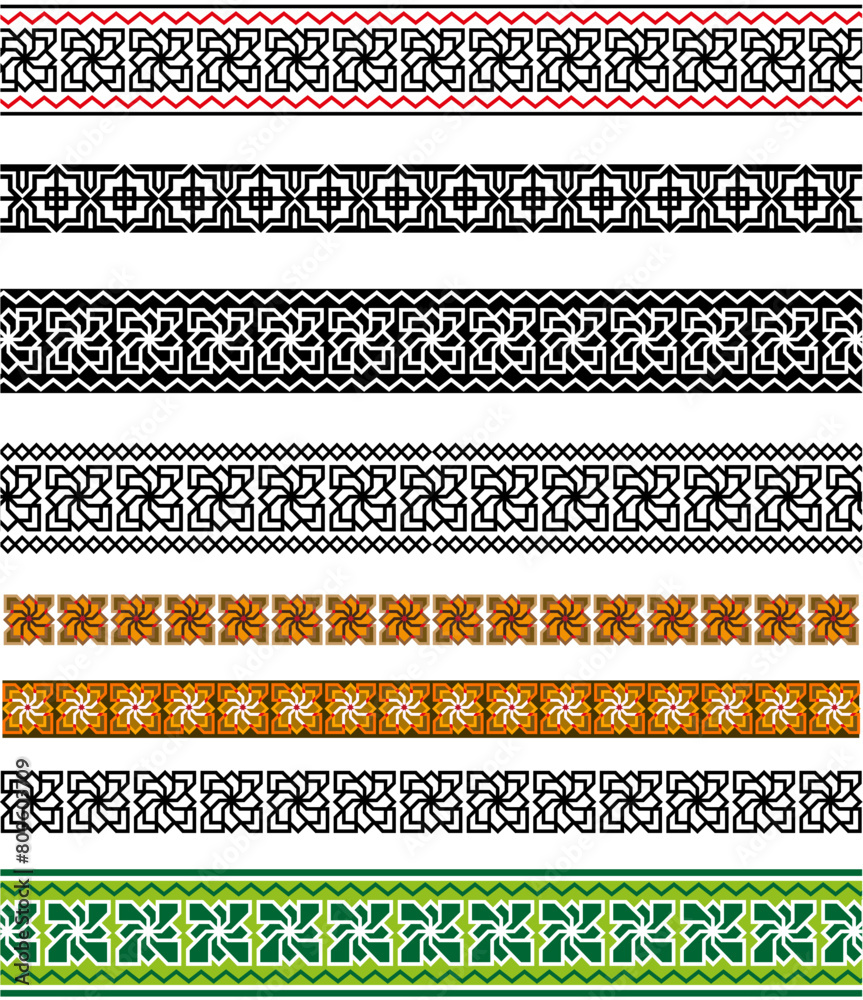 Border, Arabic Pattern, Tiles,Decorative-seamless-borders-vintage ... Border, Arabic Pattern, Tiles,Decorative-seamless-borders-vintage ...