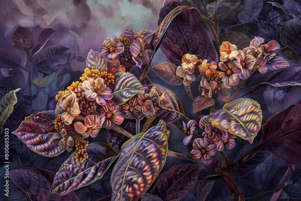 A Fantasy Non-Existent Plant Swietenia Macrophylla Botanical ...