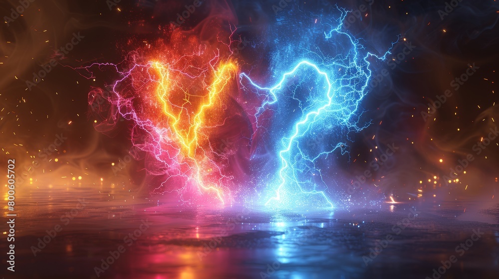 A modern illustration of a Versus icon. The letters VS are in a circle ...