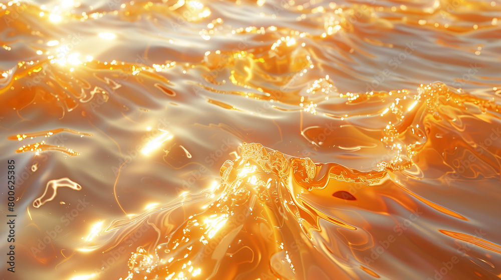 golden wave, water with gold on it makes a fantastic piece of work ...