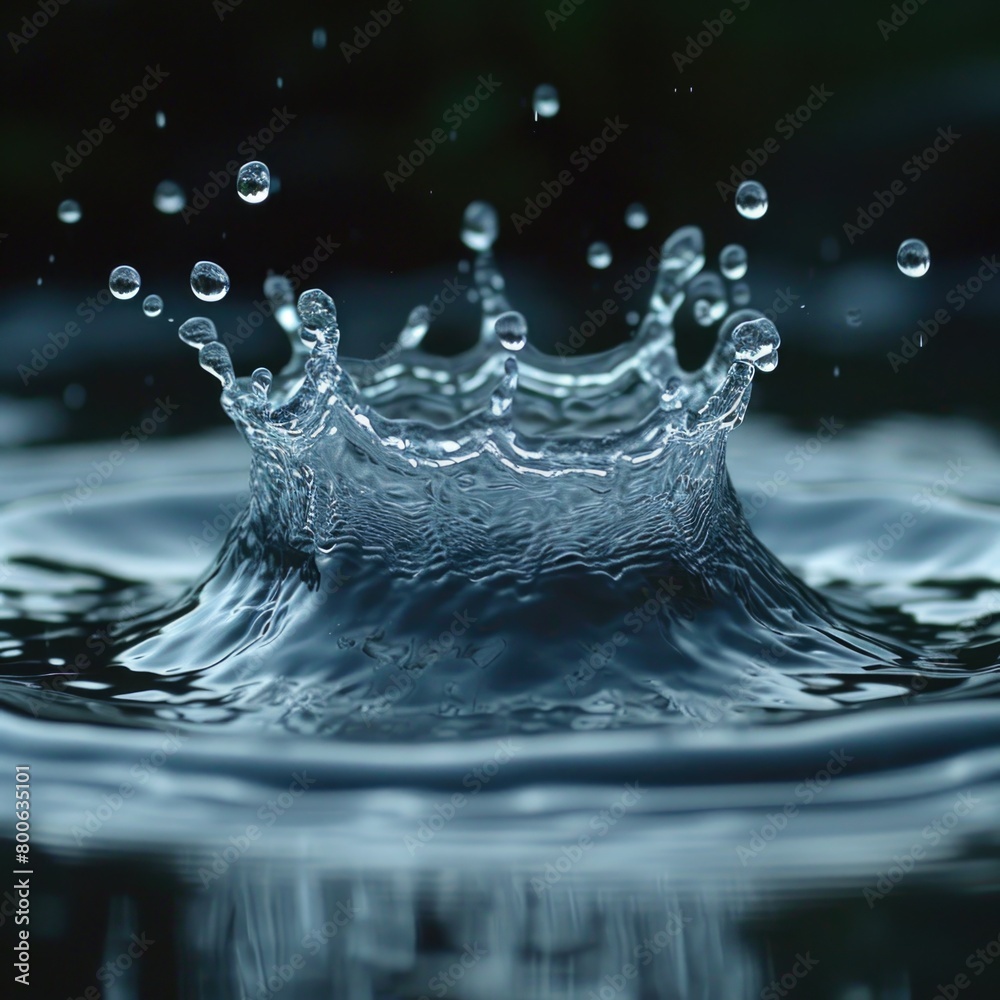 stunning water splash that has been adorned with a regal crown ...