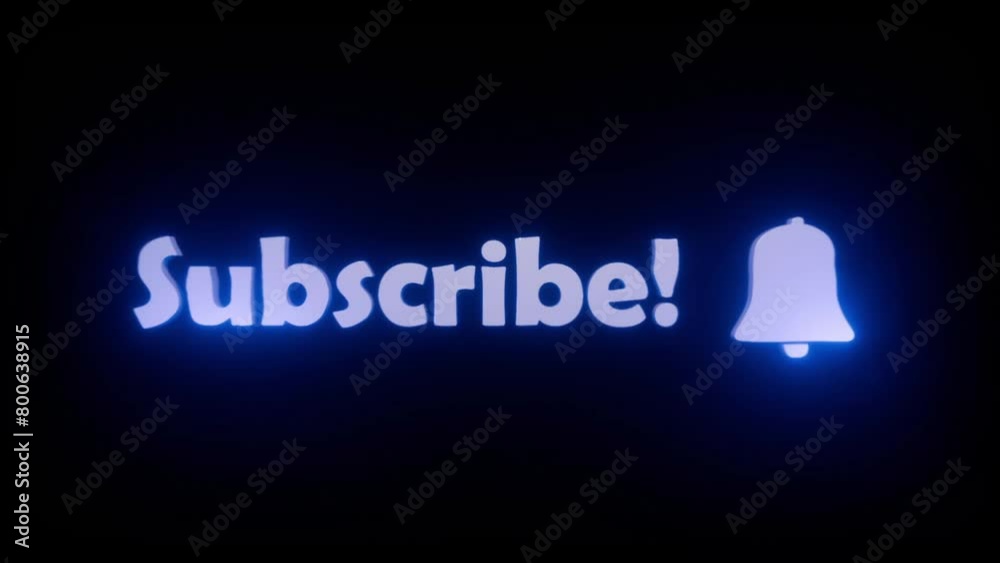 Social media subscribe call to action CTA video text. Can be used as an ...