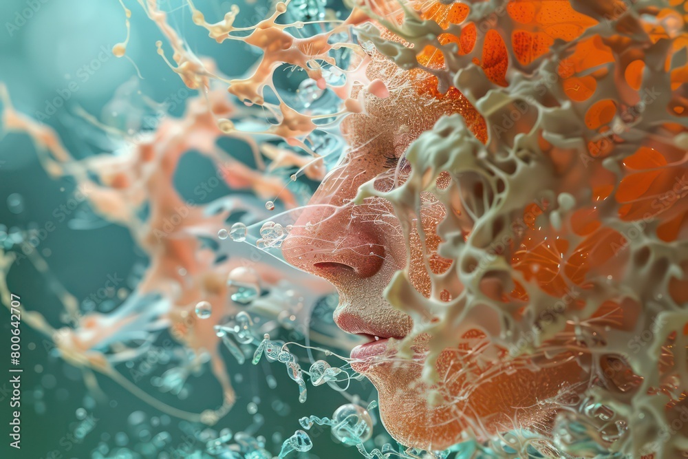 wallpaper representing in some way the human metabolic system and ...