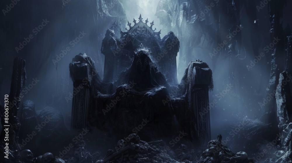 At the heart of the dark fey court a mysterious figure sits upon a ...