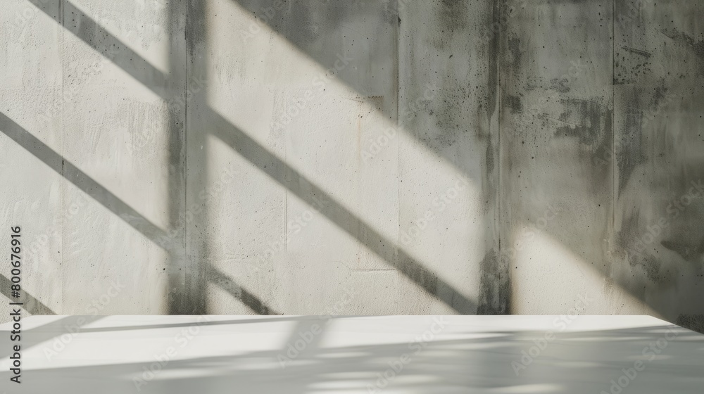 Shadow overlay effect background, light and shadow outside the window ...