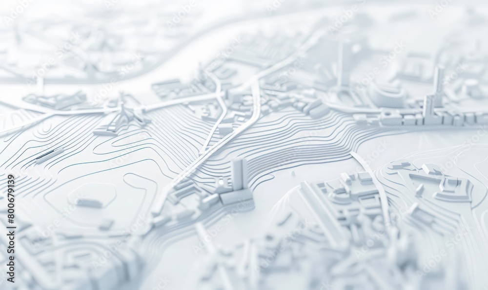 city map, transport infrastructure schemes, digital thin lines ...