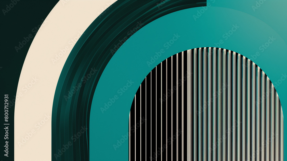 Arch shapes with black and white stripes Stock Illustration | Adobe Stock